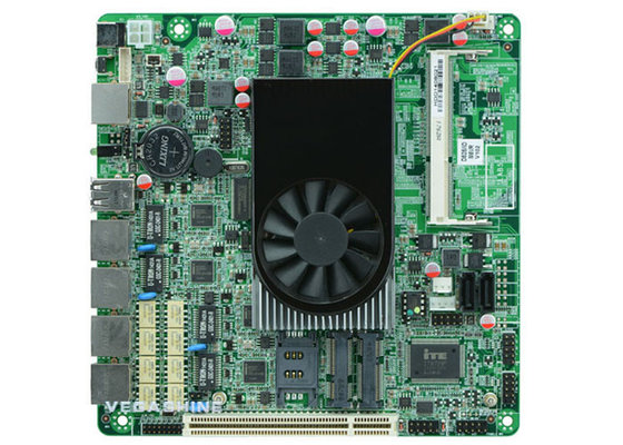 4 Gigabit Lan Firewall Motherboard Onboard Atom D525 Processor for network security server supplier