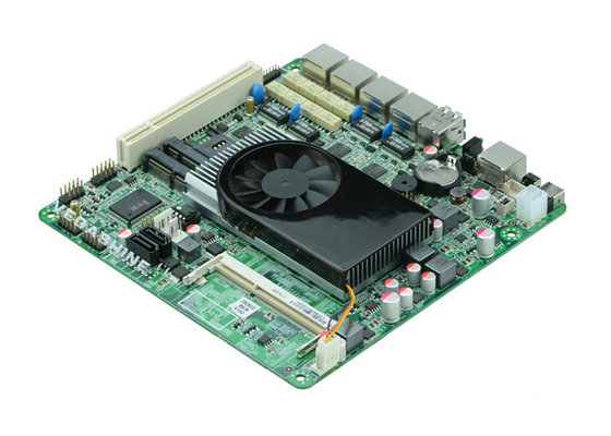 4 Gigabit Lan Firewall Motherboard Onboard Atom D525 Processor for network security server supplier