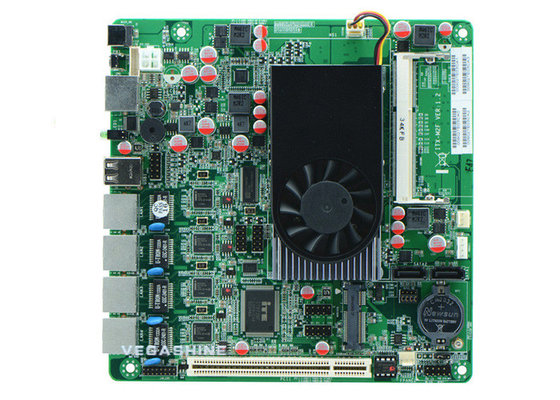 4 Gigabit LAN Firewall Motherboard with Atom D2550 CPU for network security appliance supplier