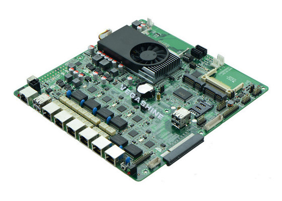Onboard Intel® 1037U CPU Firewall appliance Motherboard With 6 gigabit  LAN supplier