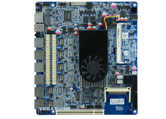 Multi LAN Motherboard With Integrated Graphics 6 LAN Firewall motherboard supplier