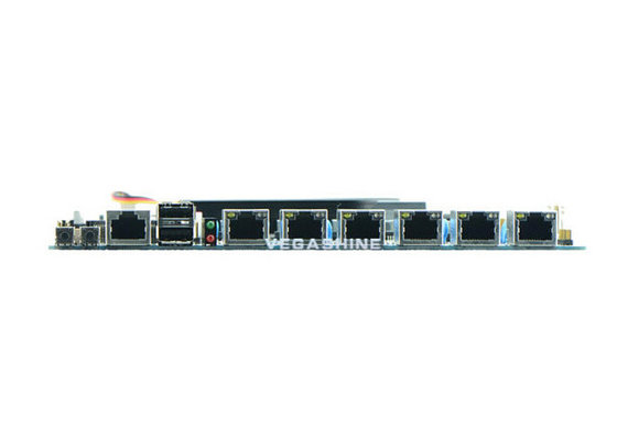 Multi LAN Motherboard With Integrated Graphics 6 LAN Firewall motherboard supplier