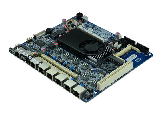 Multi LAN Motherboard With Integrated Graphics 6 LAN Firewall motherboard supplier