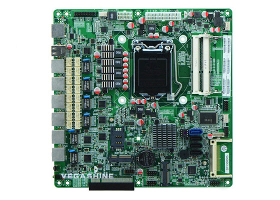 Support dual Core i3 / i5 / i7  CPU 6 gigabit LAN Firewall Motherboard supplier