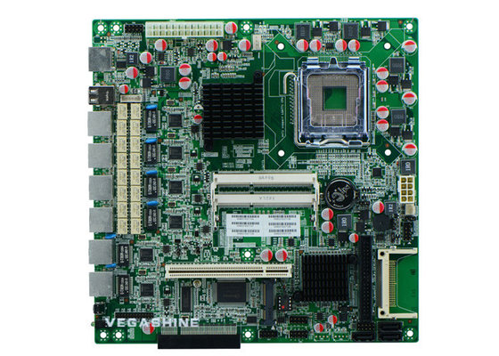 Support Intel® LGA771 Xeon CPU Soft Router Firewall Motherboard Integrated Graphics With 6 Network LAN supplier
