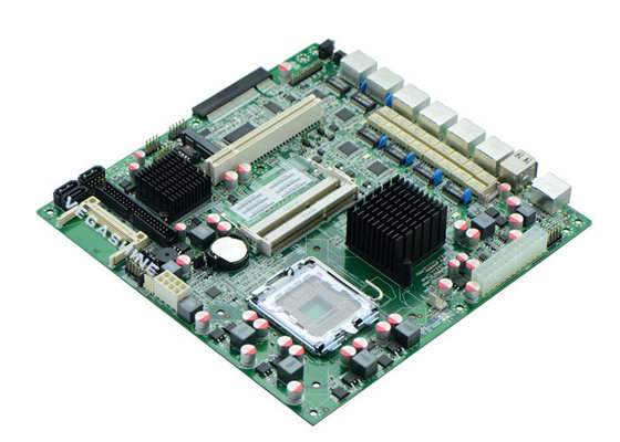 Support Intel® LGA771 Xeon CPU Soft Router Firewall Motherboard Integrated Graphics With 6 Network LAN supplier