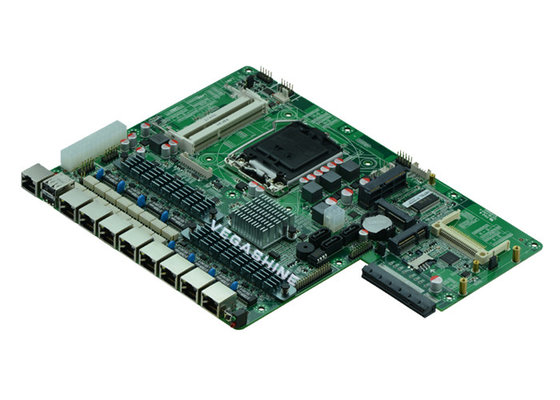 LGA1150 Intel® Core™ i3/i5/i7 8 LAN motherboard with PCIE x8 to expand SFP port supplier