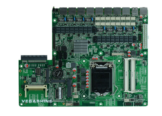 LGA1150 Intel® Core™ i3/i5/i7 8 LAN motherboard with PCIE x8 to expand SFP port supplier