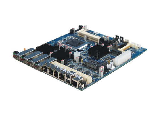 Intel Z87 chipset 4 LAN , 4 SFP network security firewall motherboard supplier