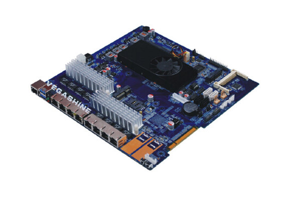 Celeron Dual Core 1037U 8 LAN firewall motherboard with COM network security mainboard supplier