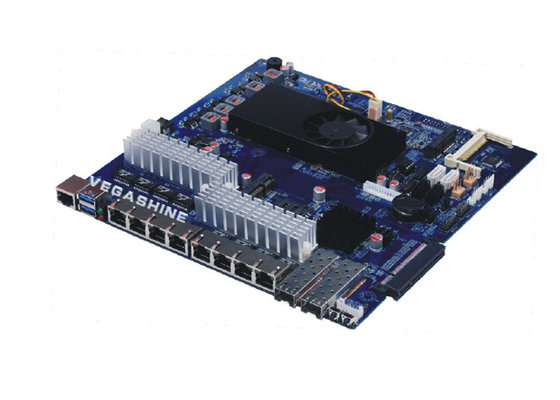 Celeron Dual Core 1037U 8 LAN , 2 SFP firewall motherboard network security mainboard supplier