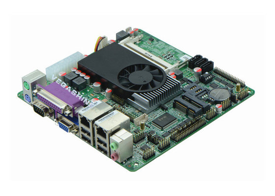 Dual Gigabit Lan 10 COM MINI ITX Industrial Motherboard With Dual channel 24bit LVDS supplier