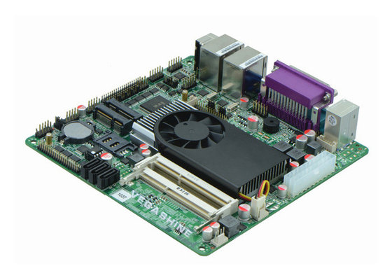 Dual Gigabit Lan 10 COM MINI ITX Industrial Motherboard With Dual channel 24bit LVDS supplier