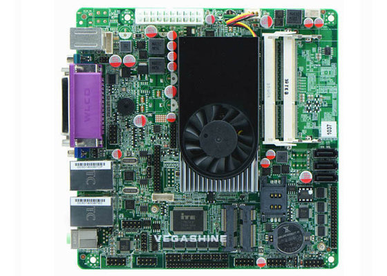Dual Gigabit Lan 10 COM MINI ITX Industrial Motherboard With Dual channel 24bit LVDS supplier