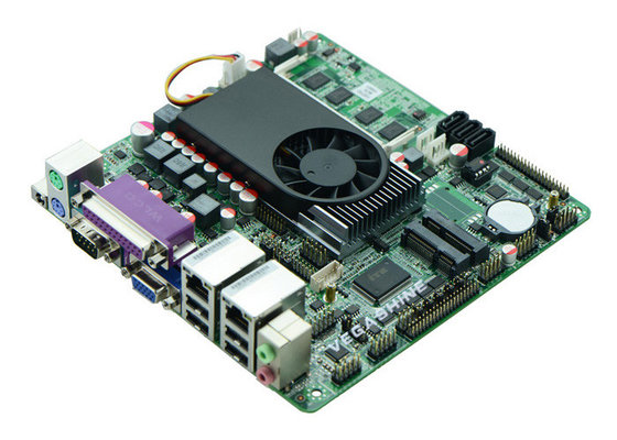 10 COM, Dual LAN MINI ITX Motherboard with Intel®1037U Dual Core CPU industrial mainboard supplier