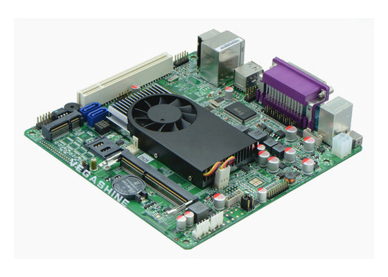 Dual Core Atom D525 Processor Mini ITX Motherboard For POS / ATM Kiosk mainboard supplier