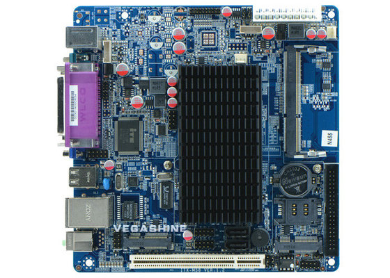 Atom N455 Processor Industrial Mini Itx Motherboard Mini-PCIE support WIFI / 3G supplier