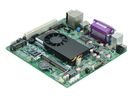 Atom N455 Processor 2 COM Mini Itx Industrial Motherboard  DC Power Supply supplier