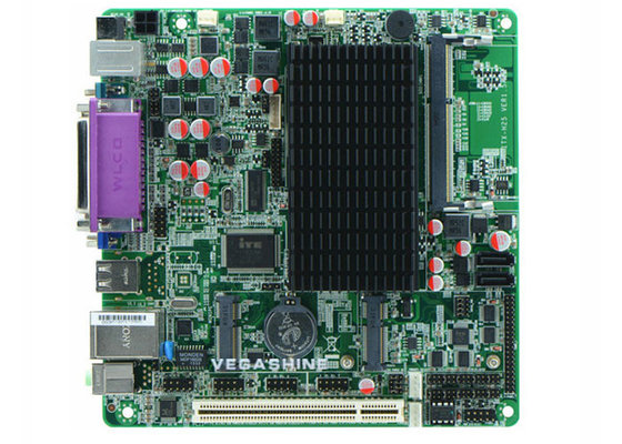 Atom N2800 CPU Fanless Embedded Mini ITX motherboard 6 COM ,8 USB2.0 industrial mainboard supplier