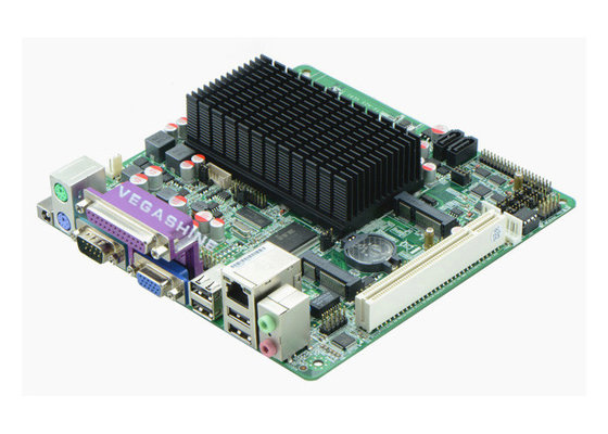 Atom N2800 CPU Fanless Embedded Mini ITX motherboard 6 COM ,8 USB2.0 industrial mainboard supplier