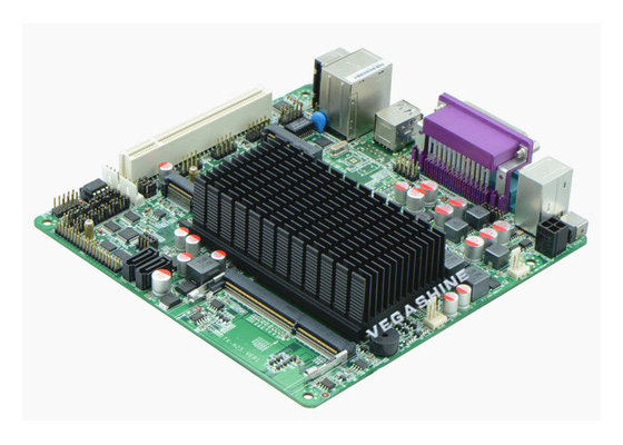 Atom N2800 CPU Fanless Embedded Mini ITX motherboard 6 COM ,8 USB2.0 industrial mainboard supplier
