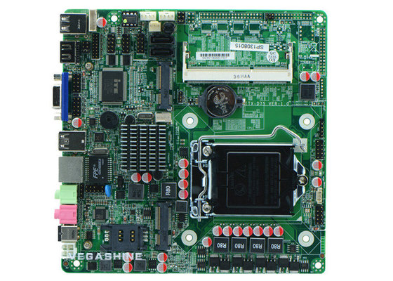 Support LGA1155 CPU all in one computer Motherboard 2COM , 9USB2.0 DC in power supplier