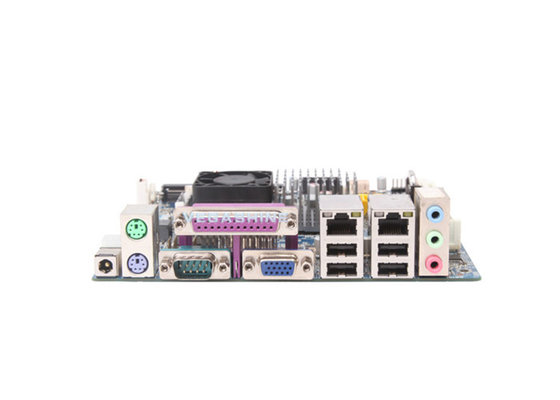 6 COM MINI-ITX Motherboard , Intel Atom™ Dual-core Processor D525 Industrial Mainboard supplier