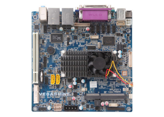 6 COM MINI-ITX Motherboard , Intel Atom™ Dual-core Processor D525 Industrial Mainboard supplier
