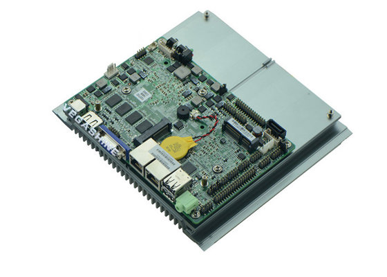 3.5 inch Fanless Embedded Motherboard dual gigabit LAN ,dual 24bit LVDS  DC power supply supplier