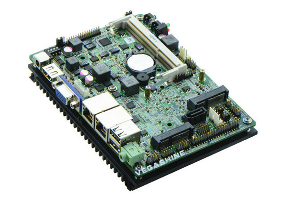 3.5 Inch Fanless 4 COM Embedded Industrial Motherboard Onboard AMD T56N Dual-Core CPU supplier