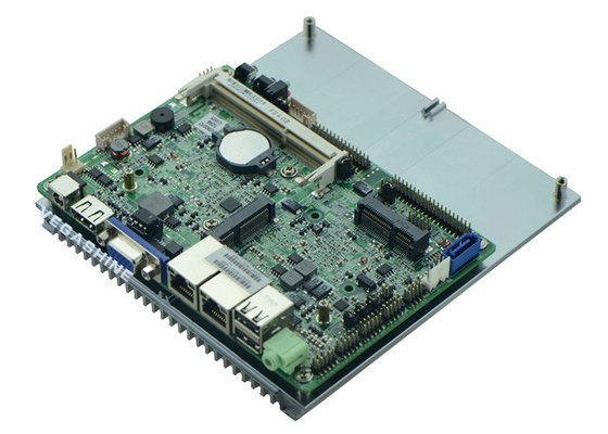 Atom Dual Core N2800 CPU 3.5 inch 6 COM  Embedded Motherboard Support VGA / HDMI / LVDS supplier
