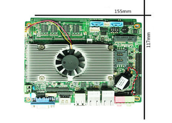 6 COM 8 USB , Dual LAN , 3.5" Embedded Motherboard Dual Core Atom D2550 CPU supplier