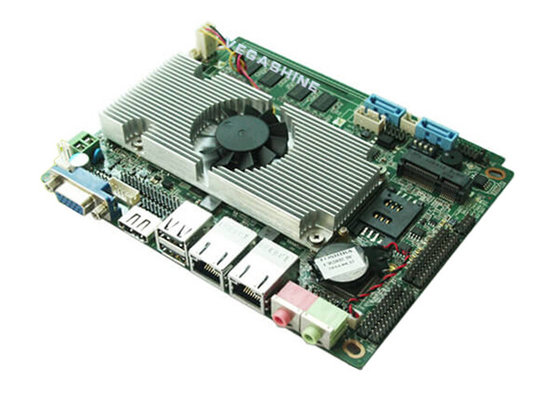 6 COM 8 USB , Dual LAN , 3.5" Embedded Motherboard Dual Core Atom D2550 CPU supplier
