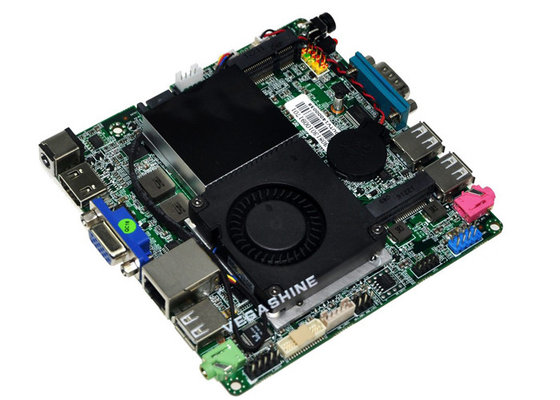 Low Power Celeron 1037U Nano PC Motherboard with SATA 3.0 Support VGA / HDMI / LVDS supplier