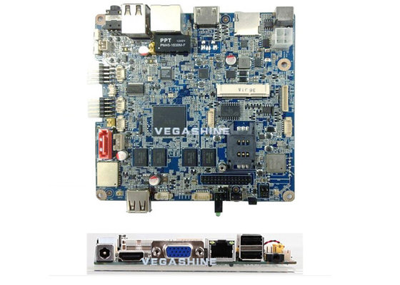 Cortex A8 CPU Nano-itx ARM motherboard Support VGA / HDMI / LVDS DC power supply supplier
