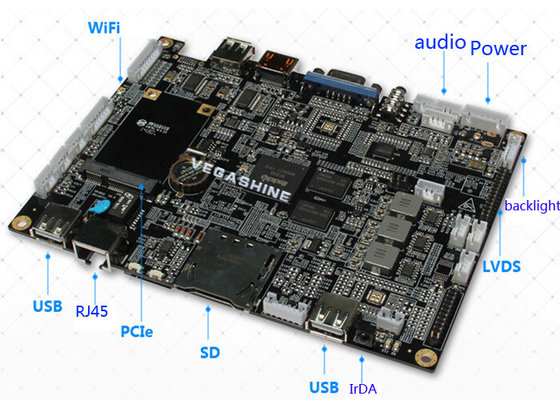 ARM Cortex-A9 Architecture CPU 3 TTL Motherboard For Industrial PC , DC Power Supply supplier