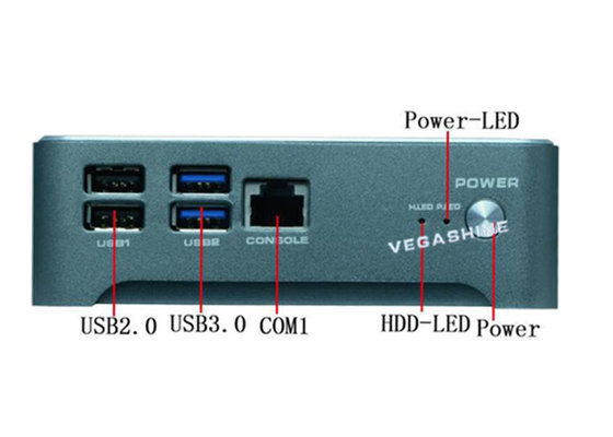 Haswell i5-4200U dual lan fanless pc firewall appliance with COM supplier