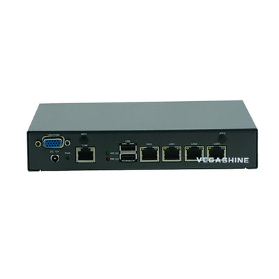 Networking security Firewall / Router with 4 gigabit LAN Atom D525 Desktop Mini chassis supplier