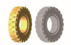 5.00-8 6.50-10 7.00-10 neumáticos industriales tyresContinental sólidos de /forklist