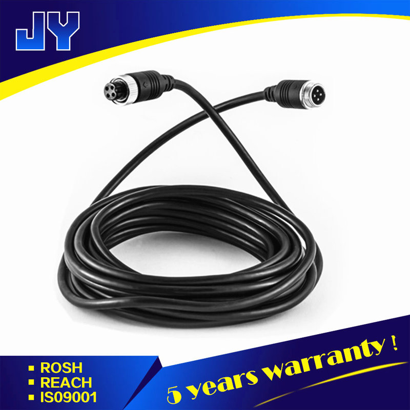 5M Back up Camera Extension Cable 4pin to 4pole Screw on Connector