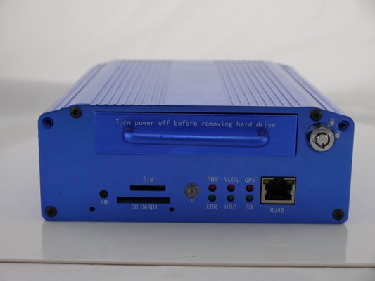 4 Cameras 4G GPS Mobile DVR Hard Drive WCDMA / CDMA2000 Support PTZ