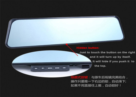 GPS 4.3inch LCD Car Dvr Recorder With Front Camera 1080p And Rear Camera 720p