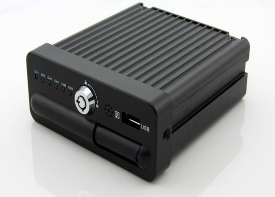4 CH Realtime 3G Mobile DVR With GPS Tracking Support 12V DC , 5V DC