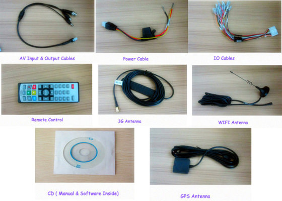 Portable 4CH / 1 Ch / 6 Ch Embedded Dual SD Card Mobile DVR H.264 6V - 48V