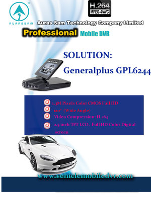 Mini Vehicle Black Box DVR With Hard Drive 1.3M Megapixel HD CMOS Sensor Black