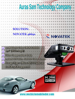 H.264 HD car dvr camera recorder G-Sensor Motion detection For Surveillance