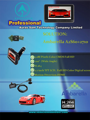 Vehicle Black Box DVR , Full HD Color Digital screen and 120° Angle , G-sensor