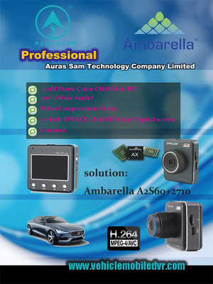 Vehicle Black Box DVR T-Flash card 16GB~32GB with 8 languages and 5.0M CMOS Sensor