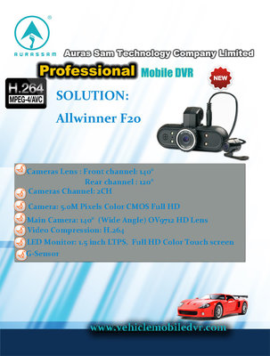 Vehicle Black Box DVR and 5.0M Pixels Color CMOS Full HD