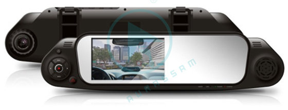 Dual lens Car Rear View Mirror Camera Recorder DVR 4.3' TFT LCD HD 1280x720P Rear View Camera 720 x 480P with G-sensor